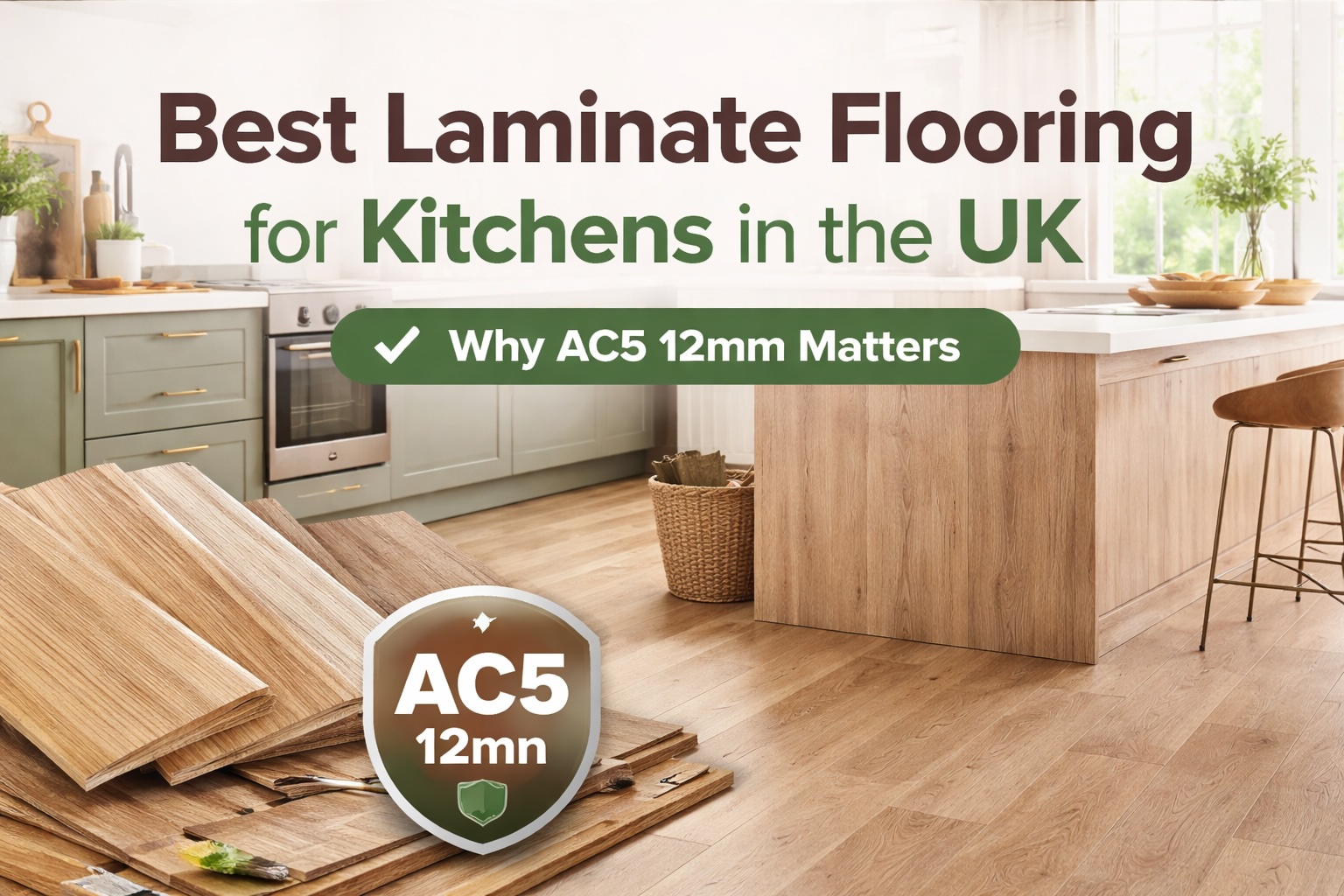 Best Laminate Flooring for Kitchens UK (AC5 12mm Guide)
