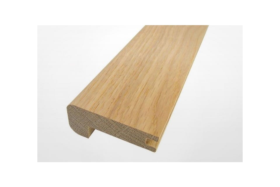 Solid Oak Round Stair Nosing Unfinished 25mm By 65mm By 1000mm at Wood ...