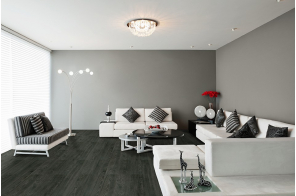 Luxury Click Vinyl Flooring Black Tea 5mm by 169mm by 1210mm at Wood ...