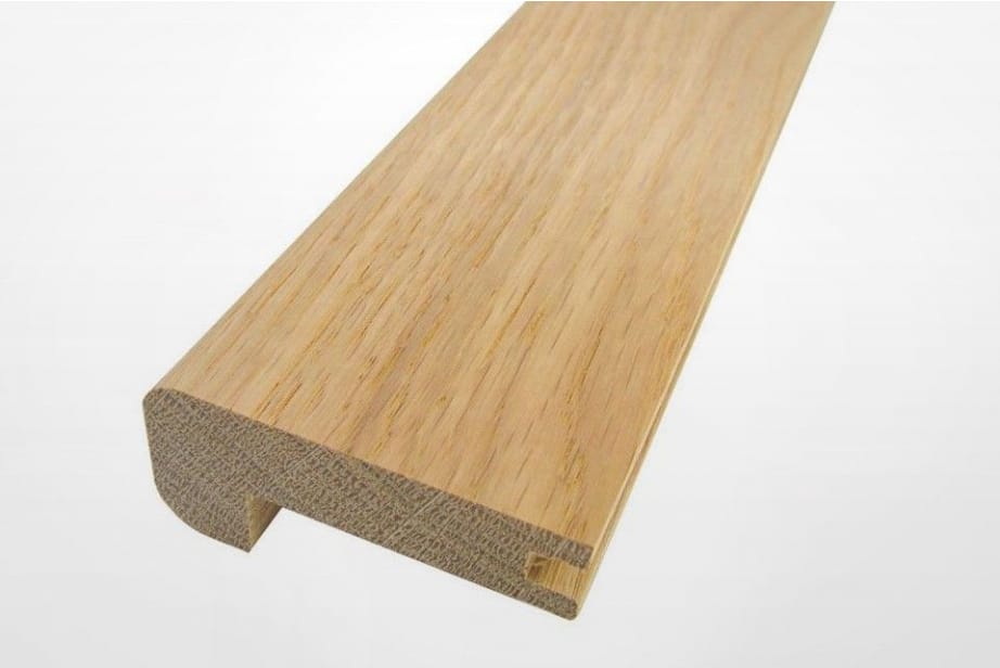 Solid Oak Round Stair Nosing Unfinished 50mm by 24mm by 1000mm at Wood ...