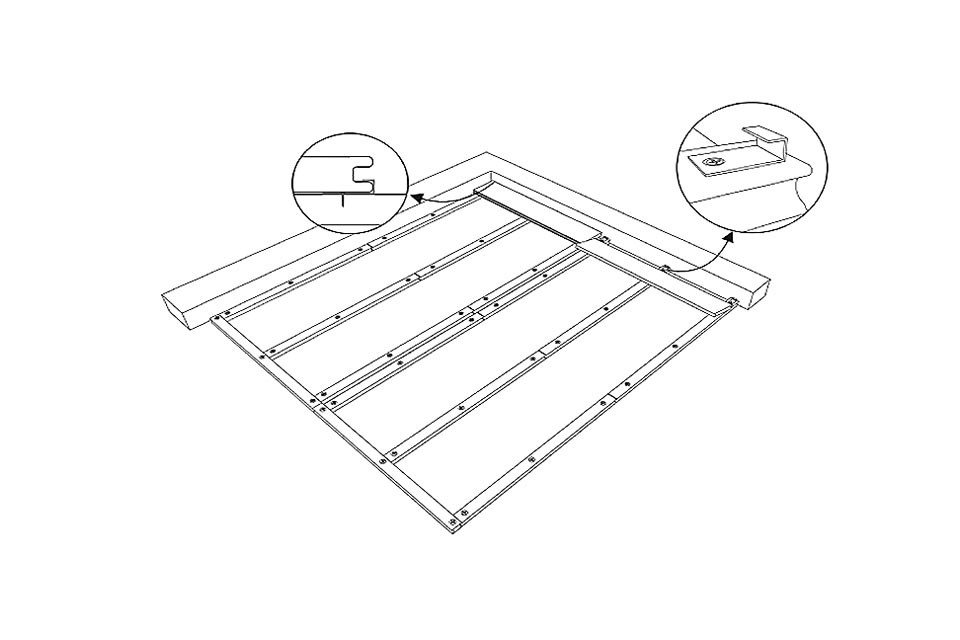 L Shape End Clips for 22mm Composite Decking Boards at Wood and Beyond