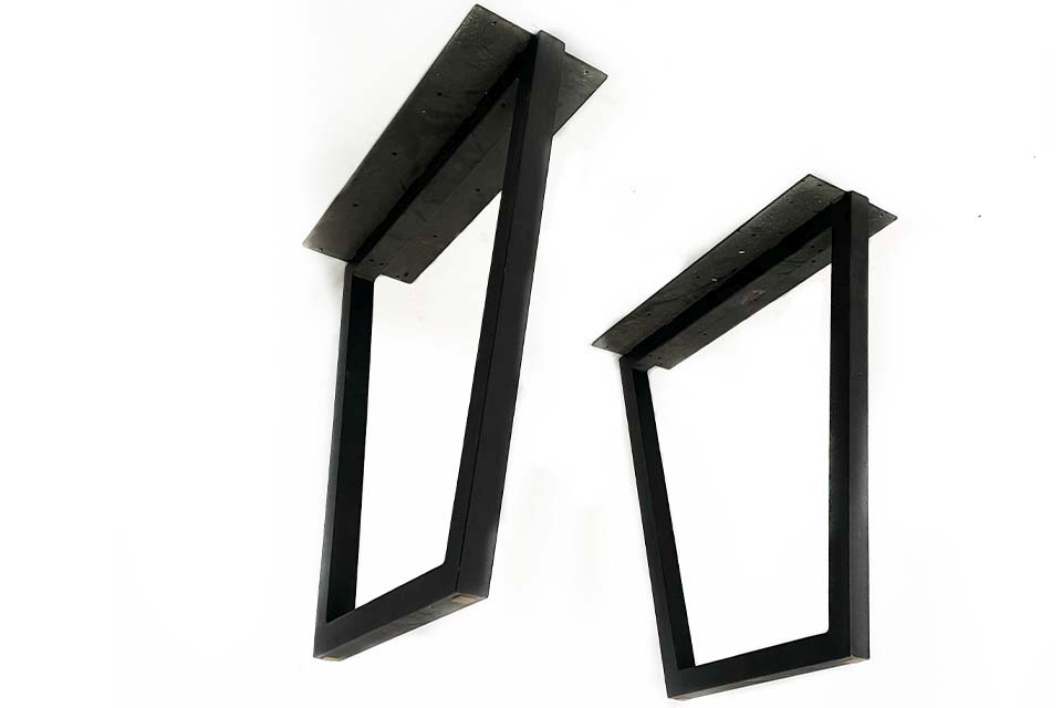 Tabletop Metal Legs 60mm by 80mm by 750mm Model 1044 at Wood and Beyond