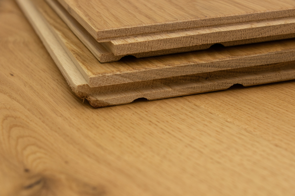 Natural Solid Flooring Oak Lacquered 20mm By 120mm By 500-2200mm at ...