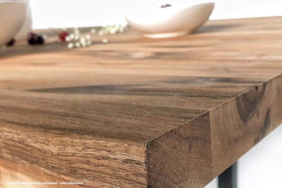 Full Stave European Walnut Worktop 40mm By 960mm By 2100mm at Wood and ...