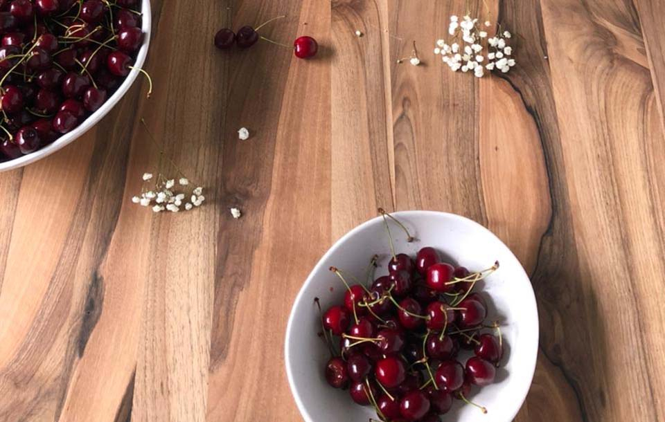 Full Stave European Walnut Worktop 40mm By 1000mm By 1200mm at Wood and ...