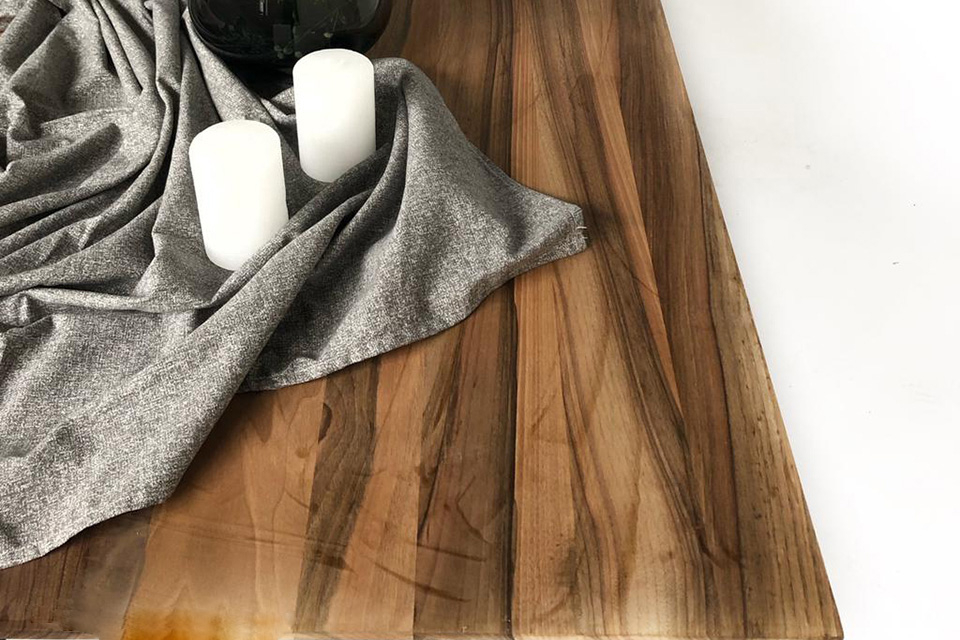 Full Stave European Walnut Worktop 40mm By 1000mm By 1100mm at Wood and ...