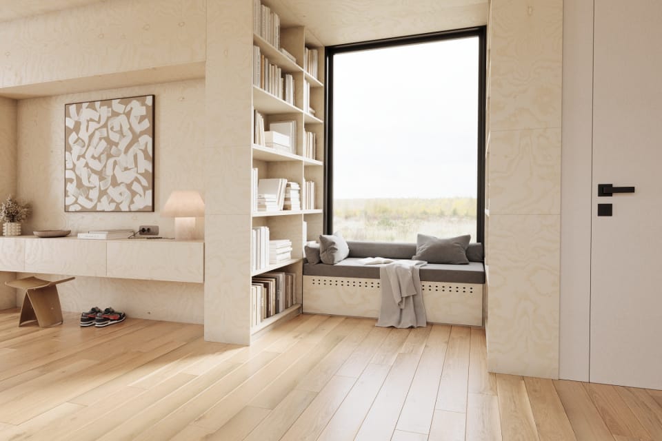 Prime Engineered Flooring Oak Click 5G Non Visible Brushed UV Lacquered ...