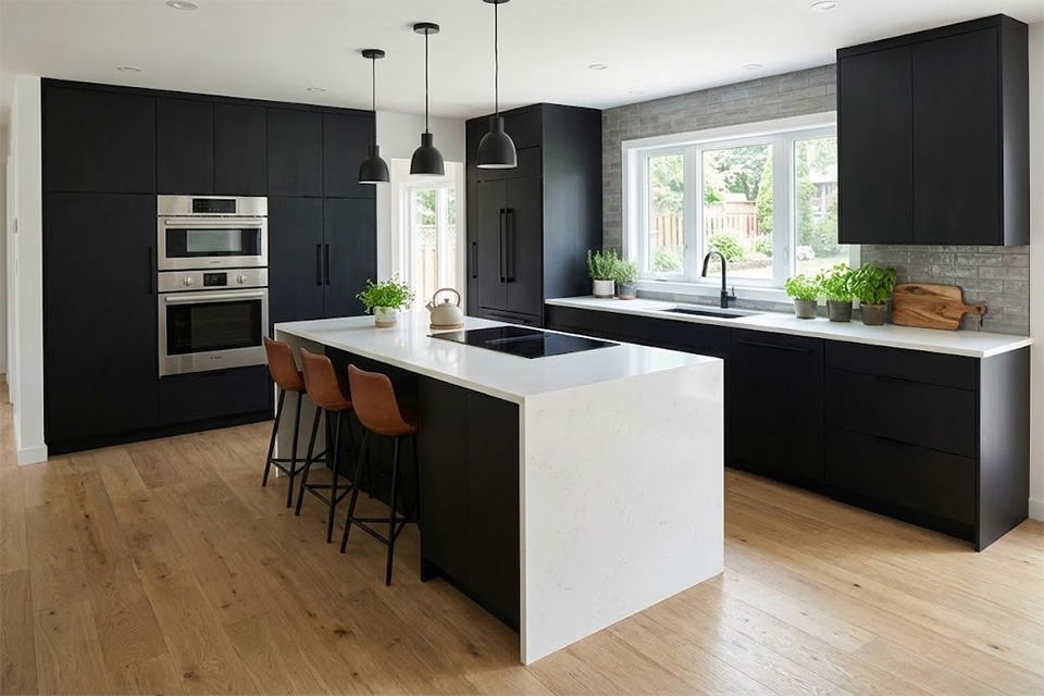 Essenza Natural Engineered Flooring Oak Smoked White Brushed Uv ...