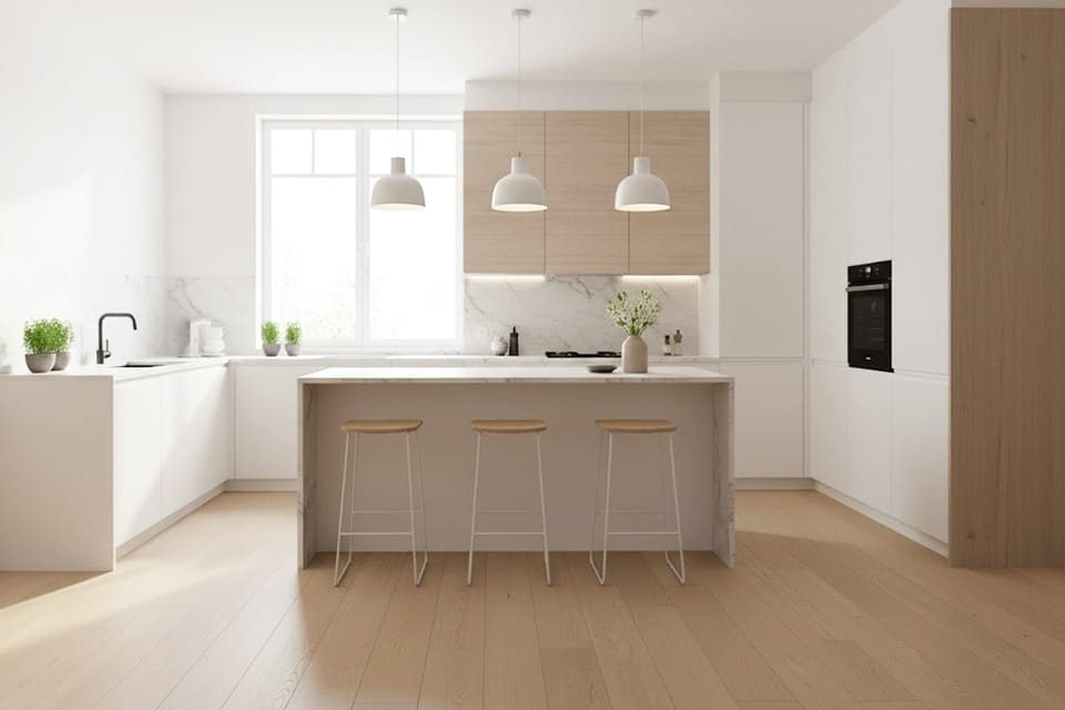 Essenza Prime Engineered Flooring Oak Non Visible Brushed UV Lacquered ...