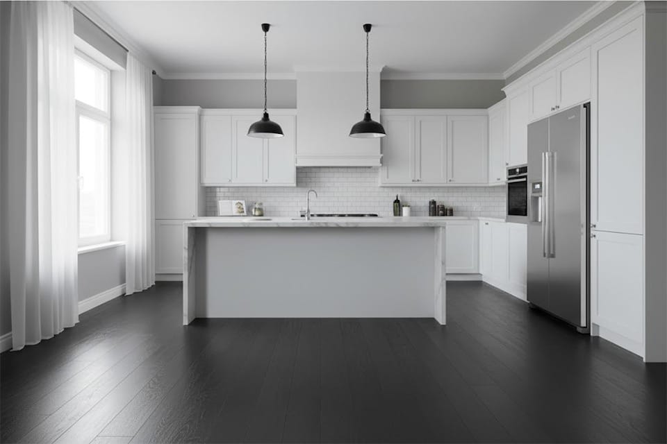 Supremo Diamond Luxury Click Vinyl Rigid Core Flooring Ebony With Built ...