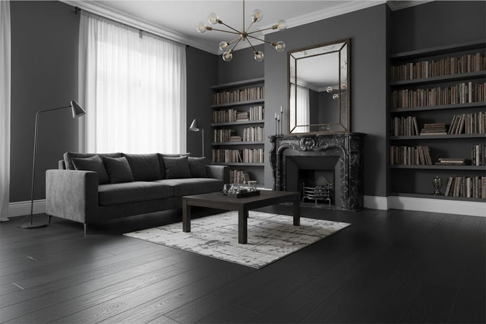 Supremo Diamond Luxury Click Vinyl Rigid Core Flooring Ebony With Built ...