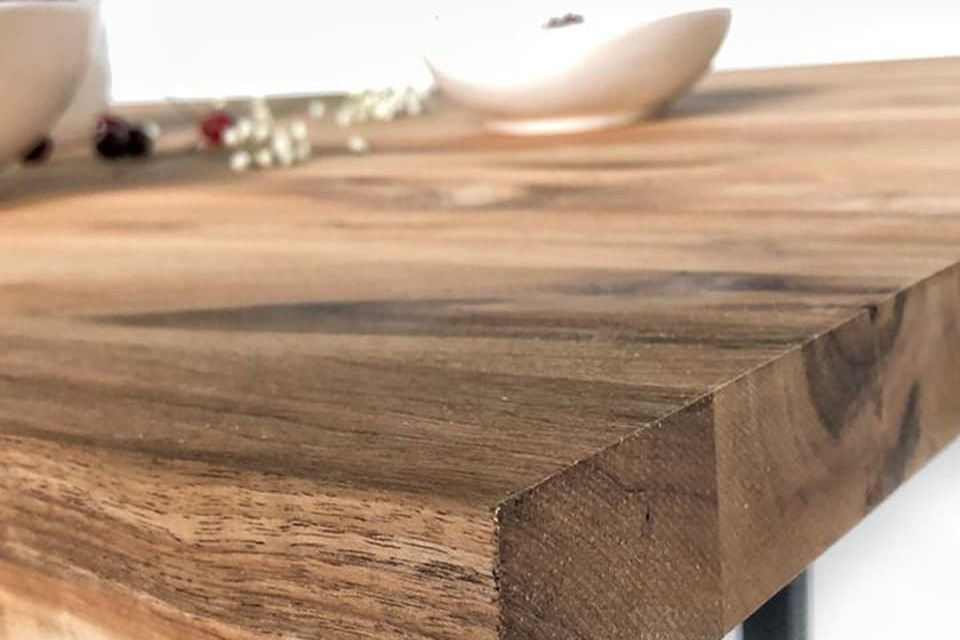Full Stave Walnut Worktop 20mm By 620mm By 1700mm at Wood and Beyond