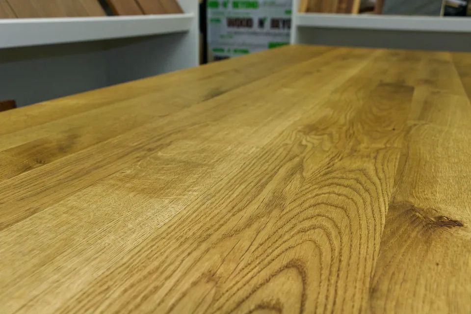 Full Stave Rustic Oak Worktop 38mm By 620mm By 2950mm at Wood and Beyond